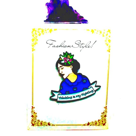 Jewelry | Virginia Woolf Brooch Thinking Is My Fighting | Poshmark